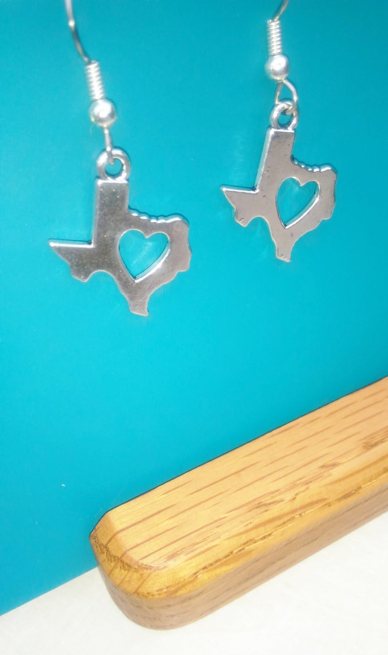 TEXAS EARRINGS Texas Jewelry Texas State Gift Silver Texas - Etsy