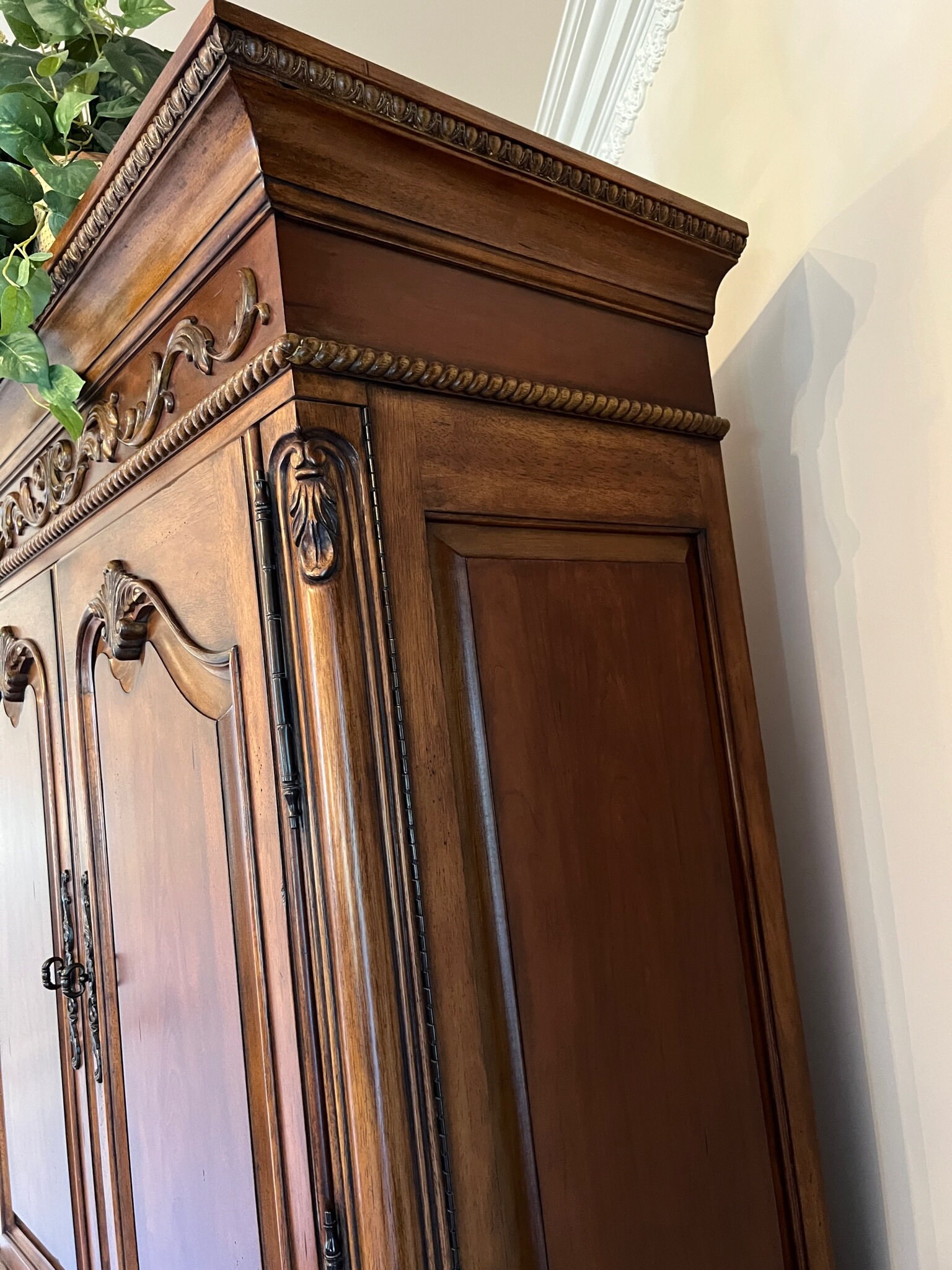 Vintage Old World Thomasville Traditional Wood Armoire Hutch Dresser - Etsy