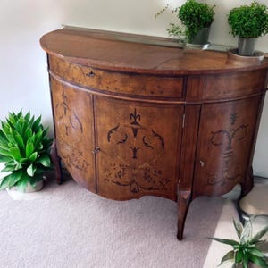 John Richard European Crossroads Half Moon Vintage Demilune Cabinet - Etsy