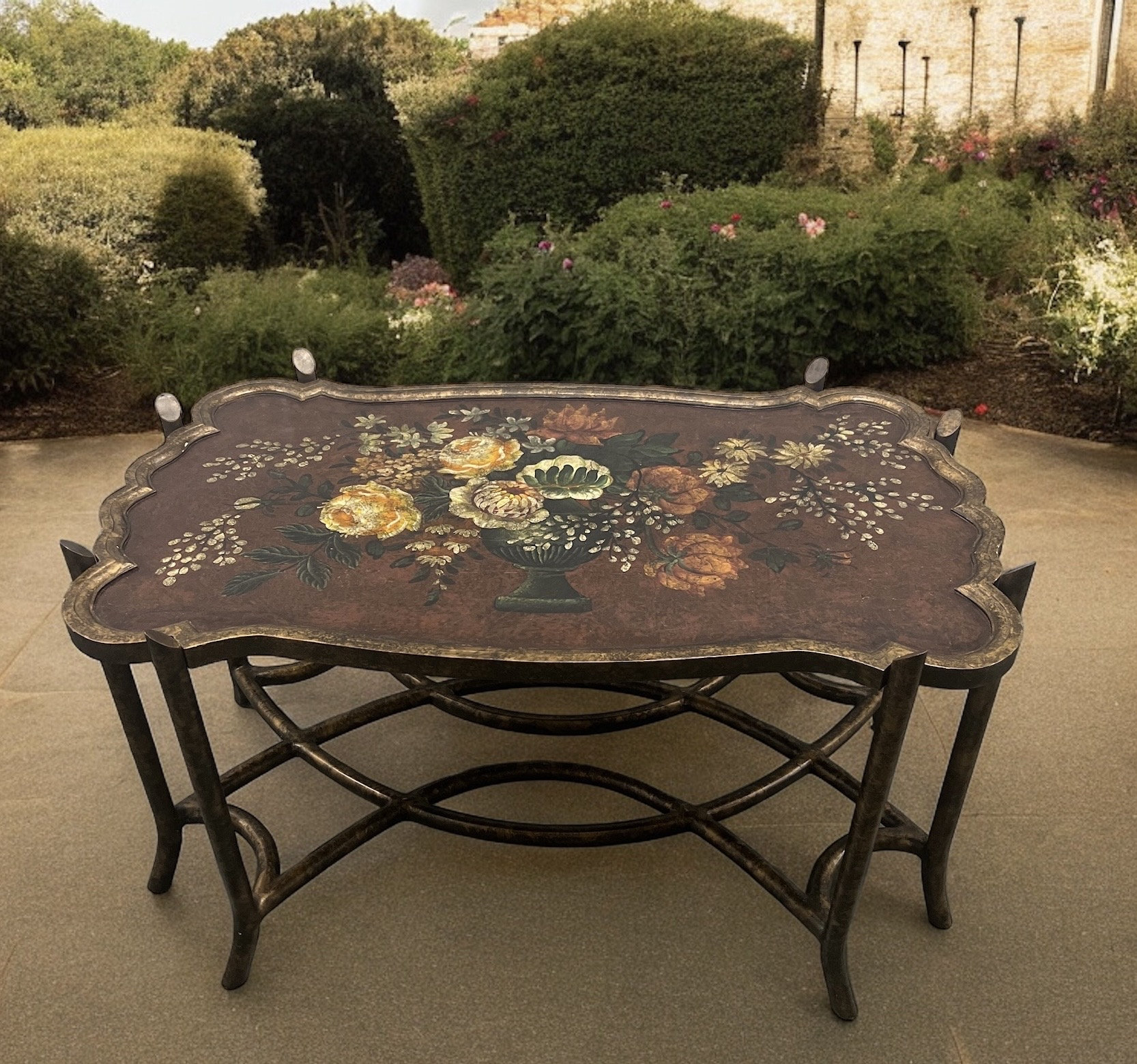 LA MART Vintage Hand Made/painted Spanish Style Coffee Accent TABLE - Etsy