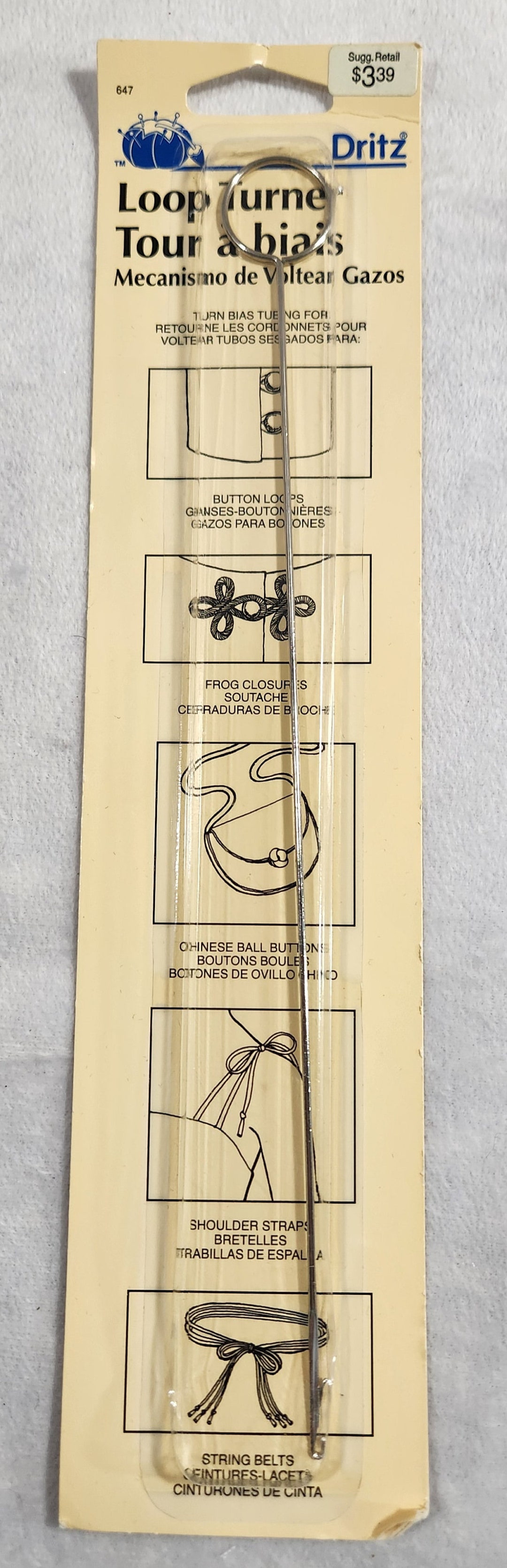 Prym Dritz Loop Turner for Bias Tubing New Old Stock Sealed - Etsy