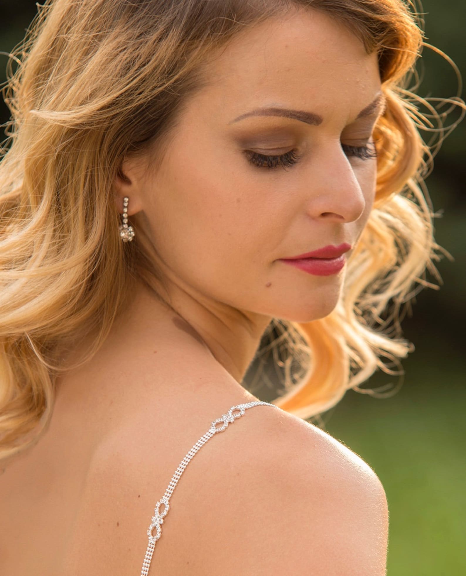 Isabella Jeweled Bra or Swimsuit Bra Straps, Strapless Bra Hack ...