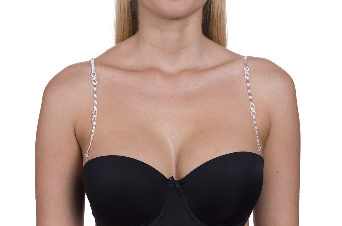 Isabella Jeweled Bra Or Swimsuit Bra Straps Strapless Bra Hack Decorative Bra Straps Diamante
