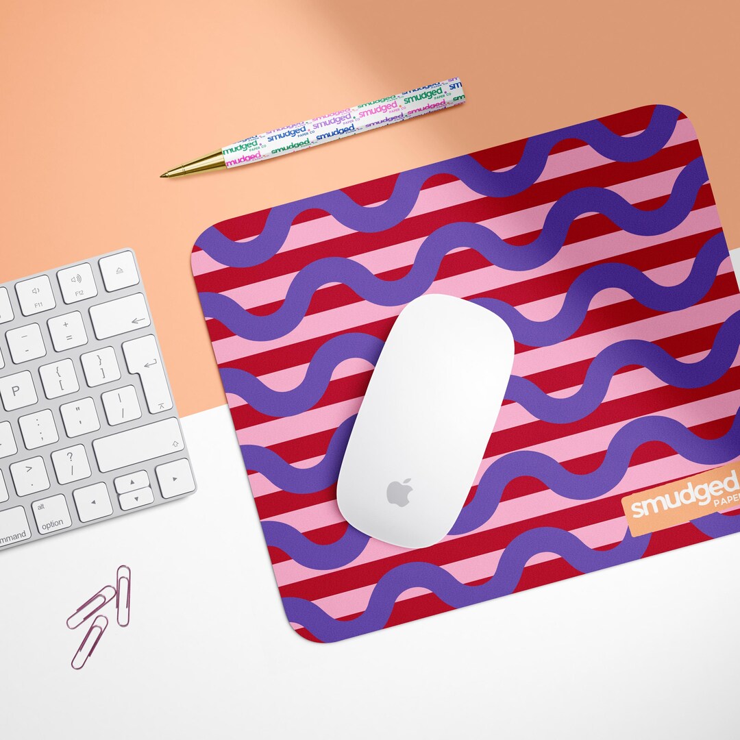 Squiggle Design - Bold, Colourful Desk Decor by Smudged Paper Co - Etsy