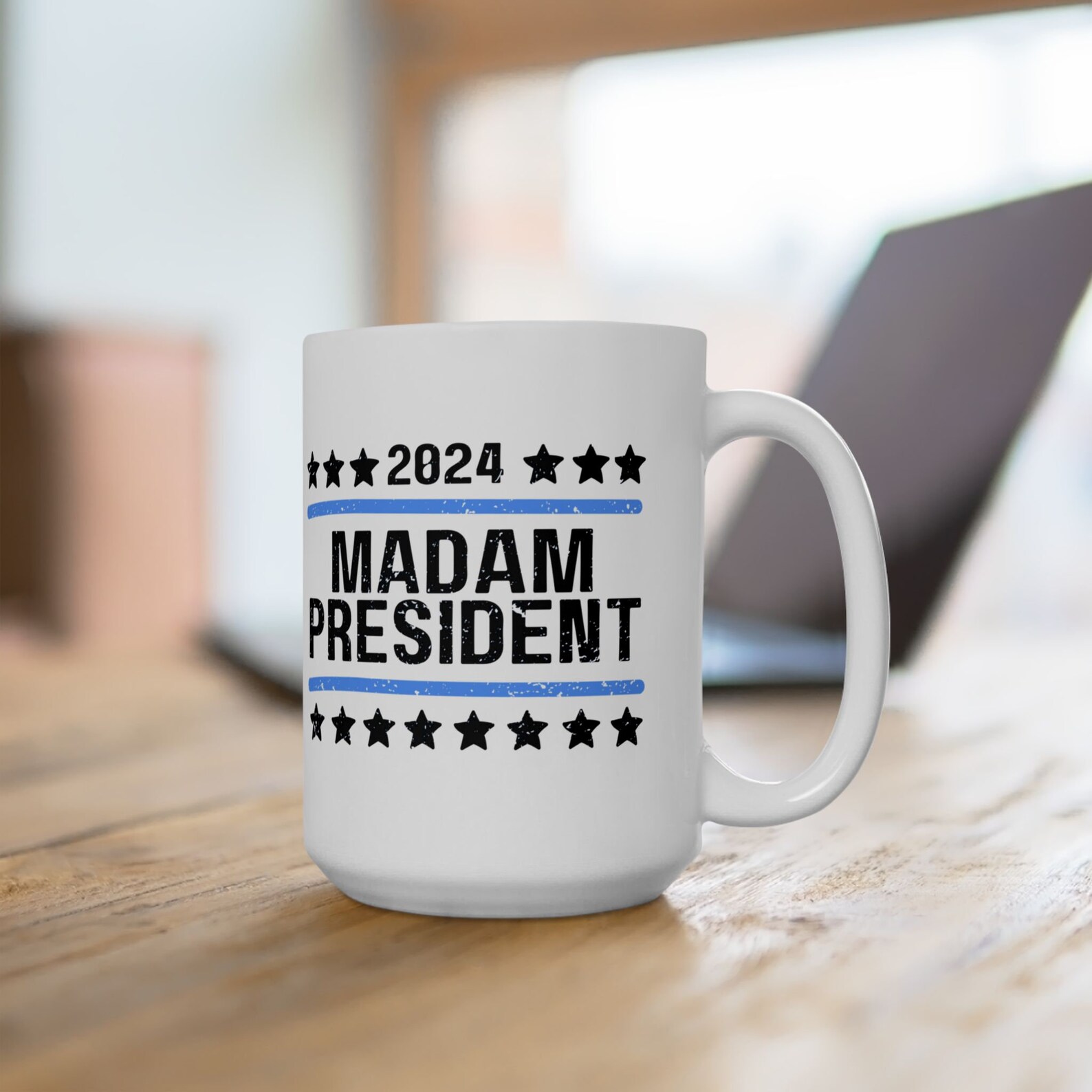 Kamala Harris 2024 Madam President Ceramic Mug 15oz Gift for Her Gift ...