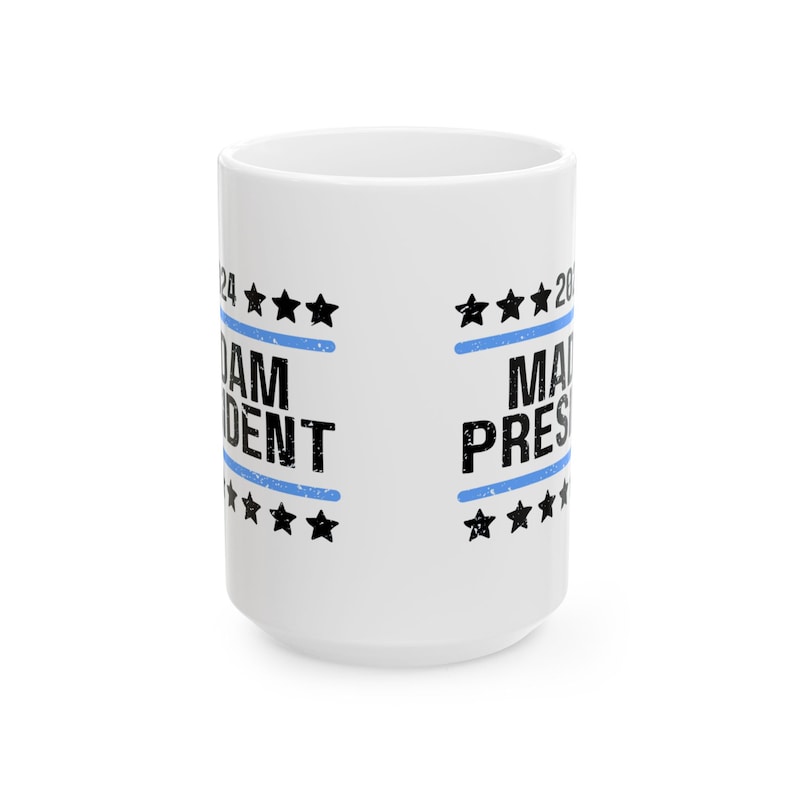 Kamala Harris 2024 Madam President Ceramic Mug 15oz Gift for Her Gift ...