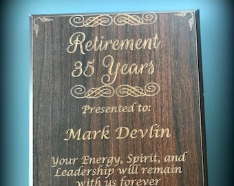 Retirement wood sign | Etsy