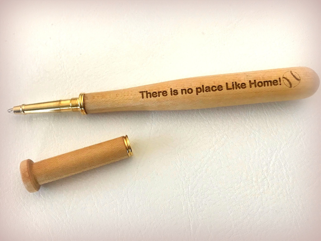 Custom Wood Baseball Pen - Personalised Baseball Bat Pen - Father's Day ...