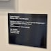 Custom Museum Art Gallery Sign: Black & White Acrylic Plaque, 3M ...