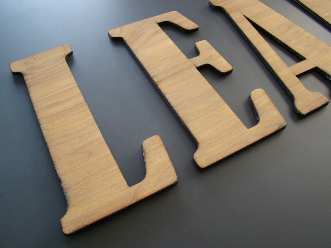 10 Inch Custom Light Oak Wood Letter: Wall Art Decor - Etsy
