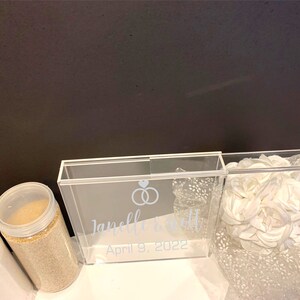 Personalized Small Unity Sand Ceremony Clear Acrylic Frame Set - Custom ...