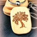Custom Engraved Maple Wood Key Chain Key Tag Rectangle Shape - Etsy Canada