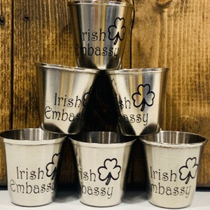 Stainless Steel Custom Single Shot Glass - Custom Shot Glass - 1oz ...