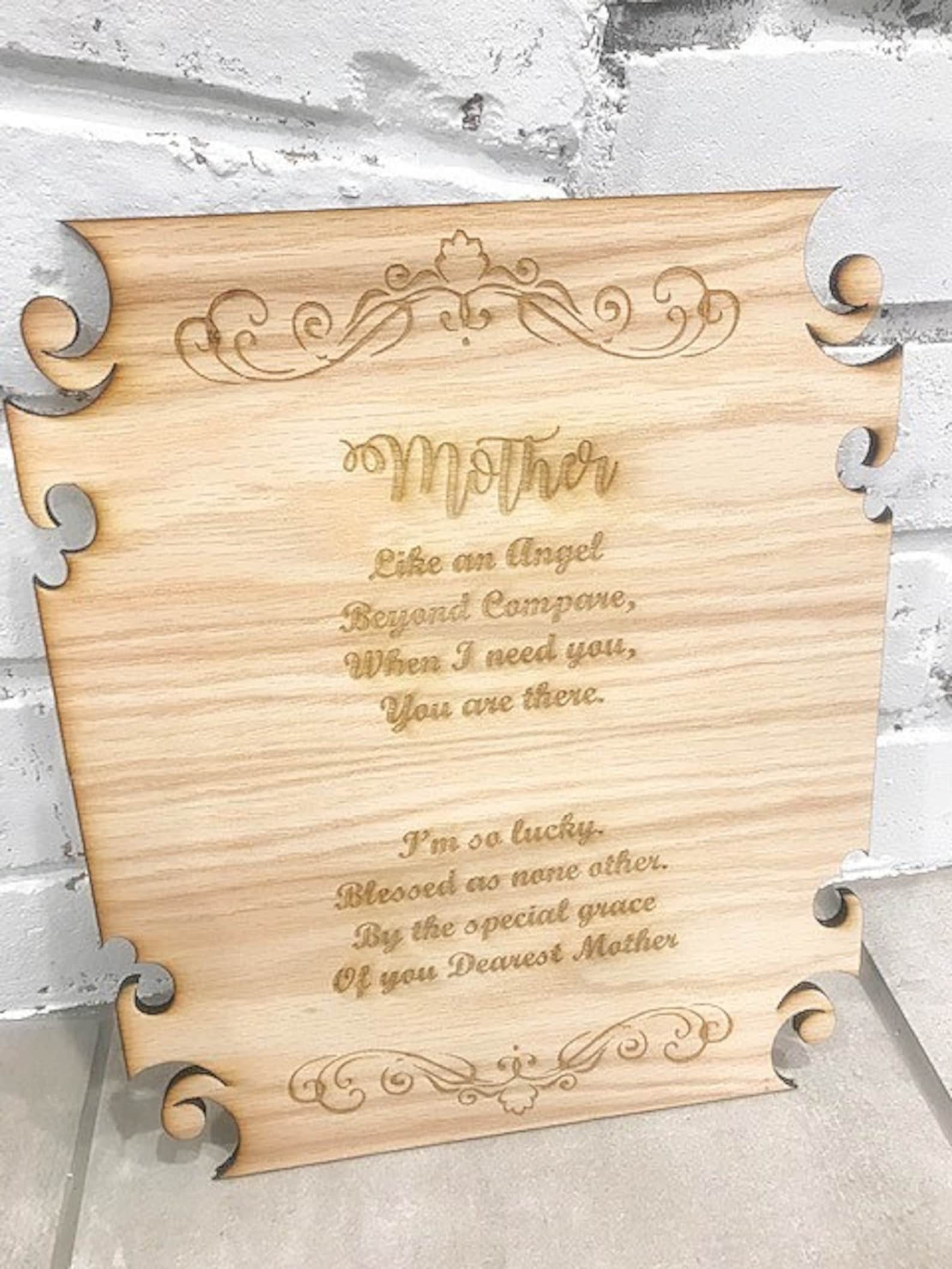 Custom Wood Sign Engraved Light Oak Wooden Sign | Etsy