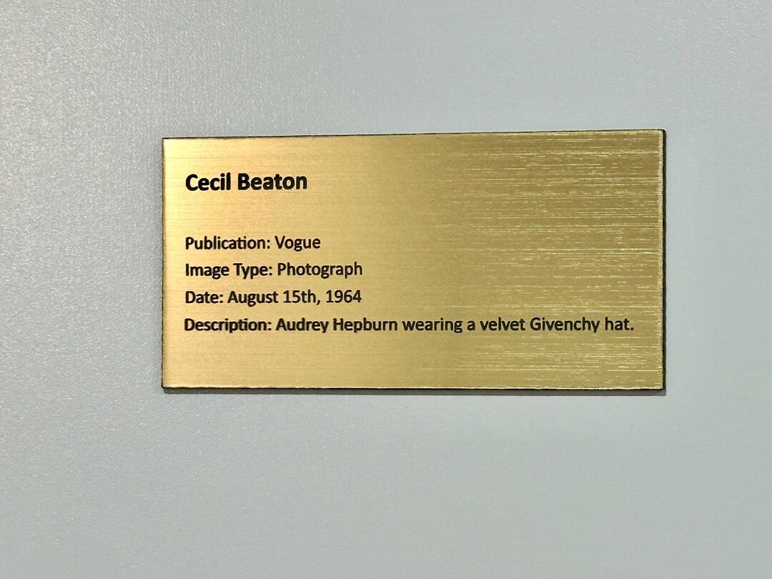 Art Museum Gallery Description Wall Sign - Custom Art Gallery Sign ...