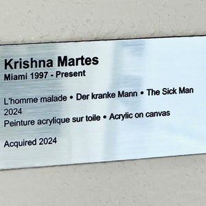 Art Museum Gallery Description Wall Sign - Custom Art Gallery Sign ...