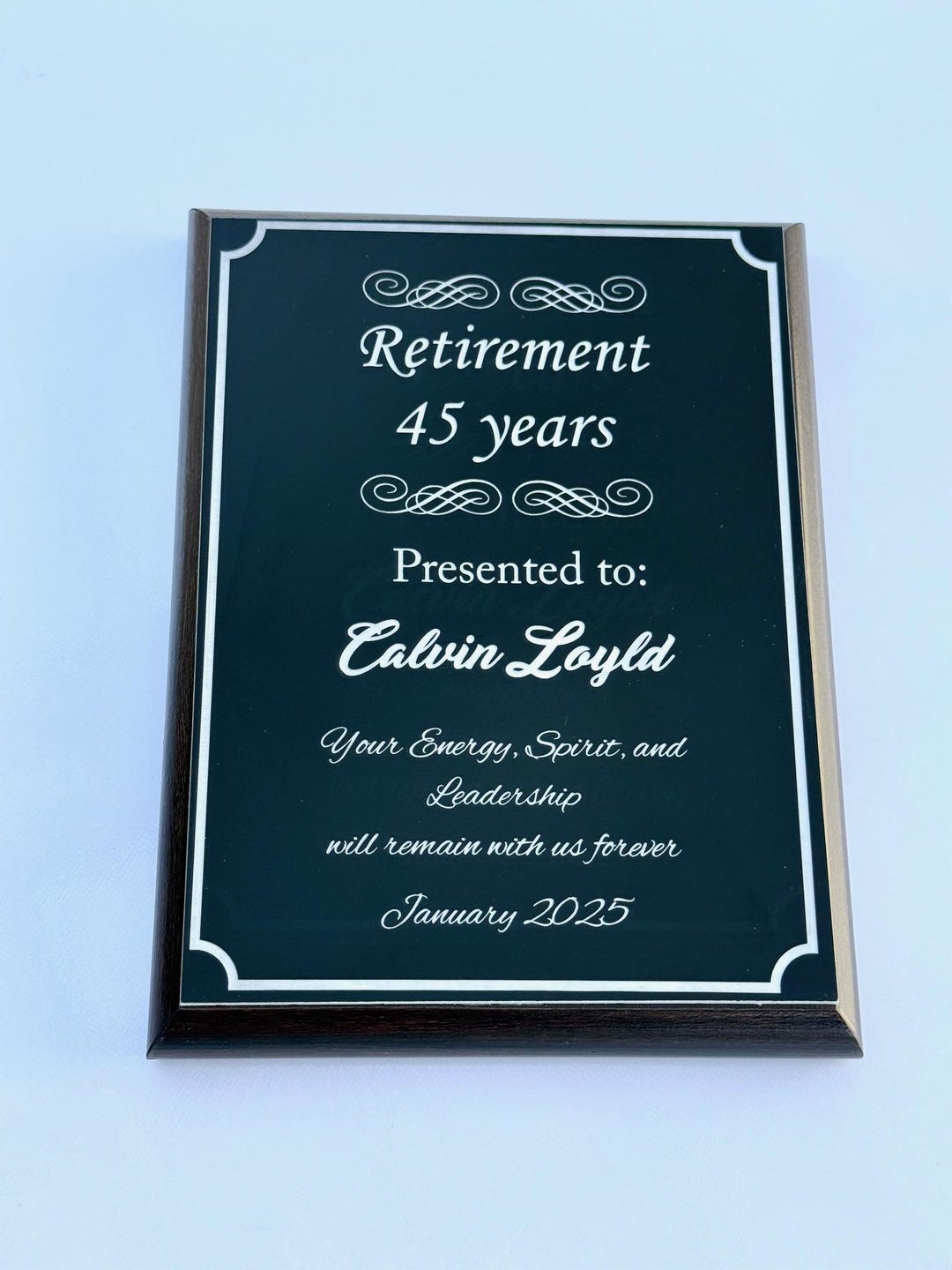 Custom Laser Engraved Cherry Wood Plaque: Personalized Award Sign - Etsy