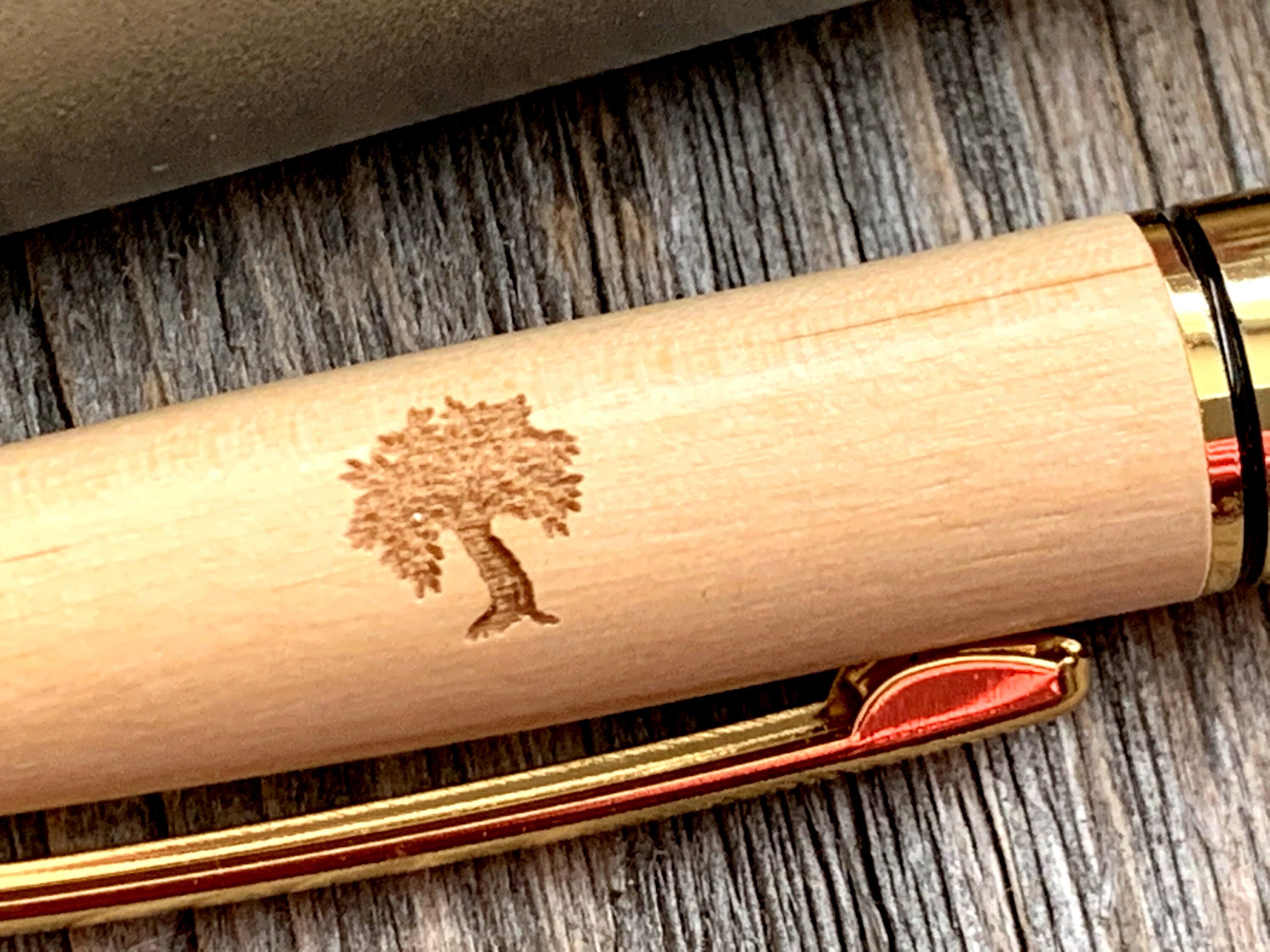 Engraved Willow Wood Tree Pen Custom Willow Wood Pen With - Etsy