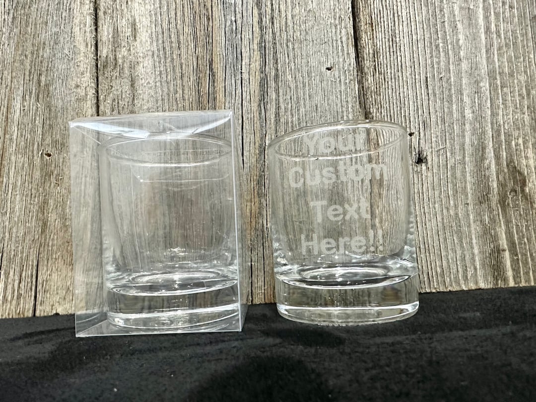 Personalized Oversize Double Shot Glass - Custom Short Shot Glass - 2 ...