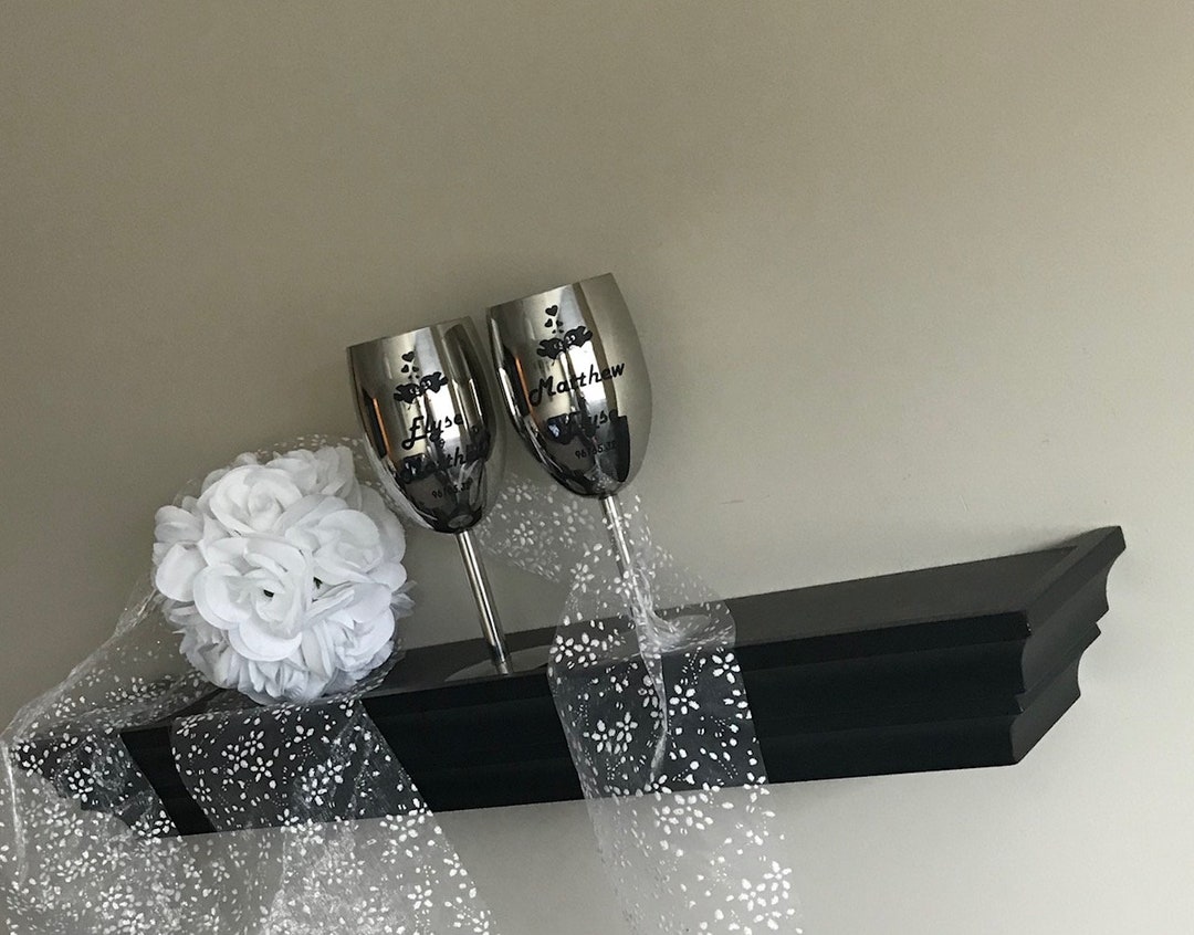 Small 8oz Personalized Stainless Steel Champagne Goblets Stainless ...