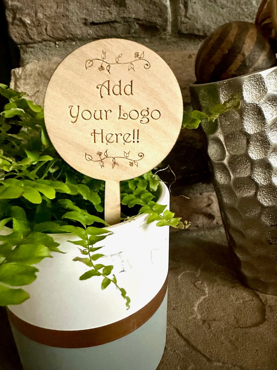 Custom Mini Wood Signs - Garden Stake Signs - Custom Wedding Plant ...