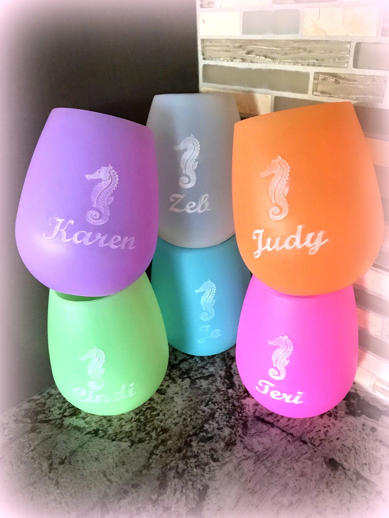 Qty of 24 Personalized Silicone Cups Custom Silicone | Etsy
