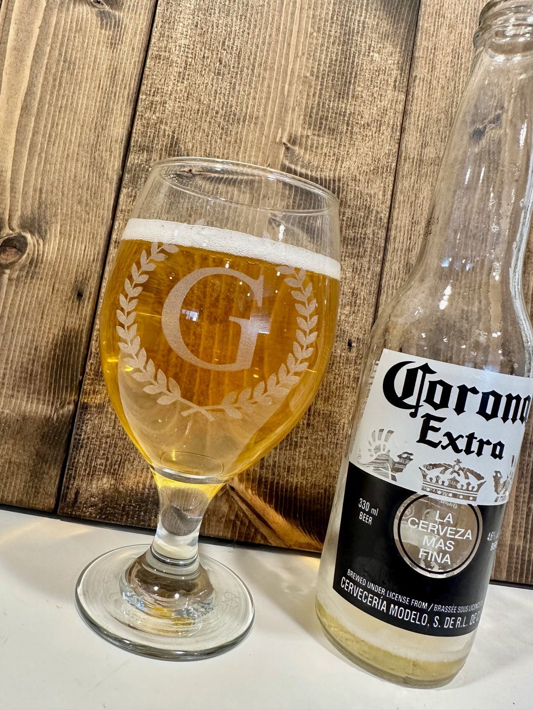 Personalized Beer Goblet: Custom Laser-etched 14oz Stemmed Glass - Etsy ...