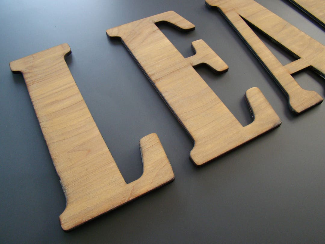 20 Inch Custom Light Oak Wood Letter: Wall Art Decor - Etsy