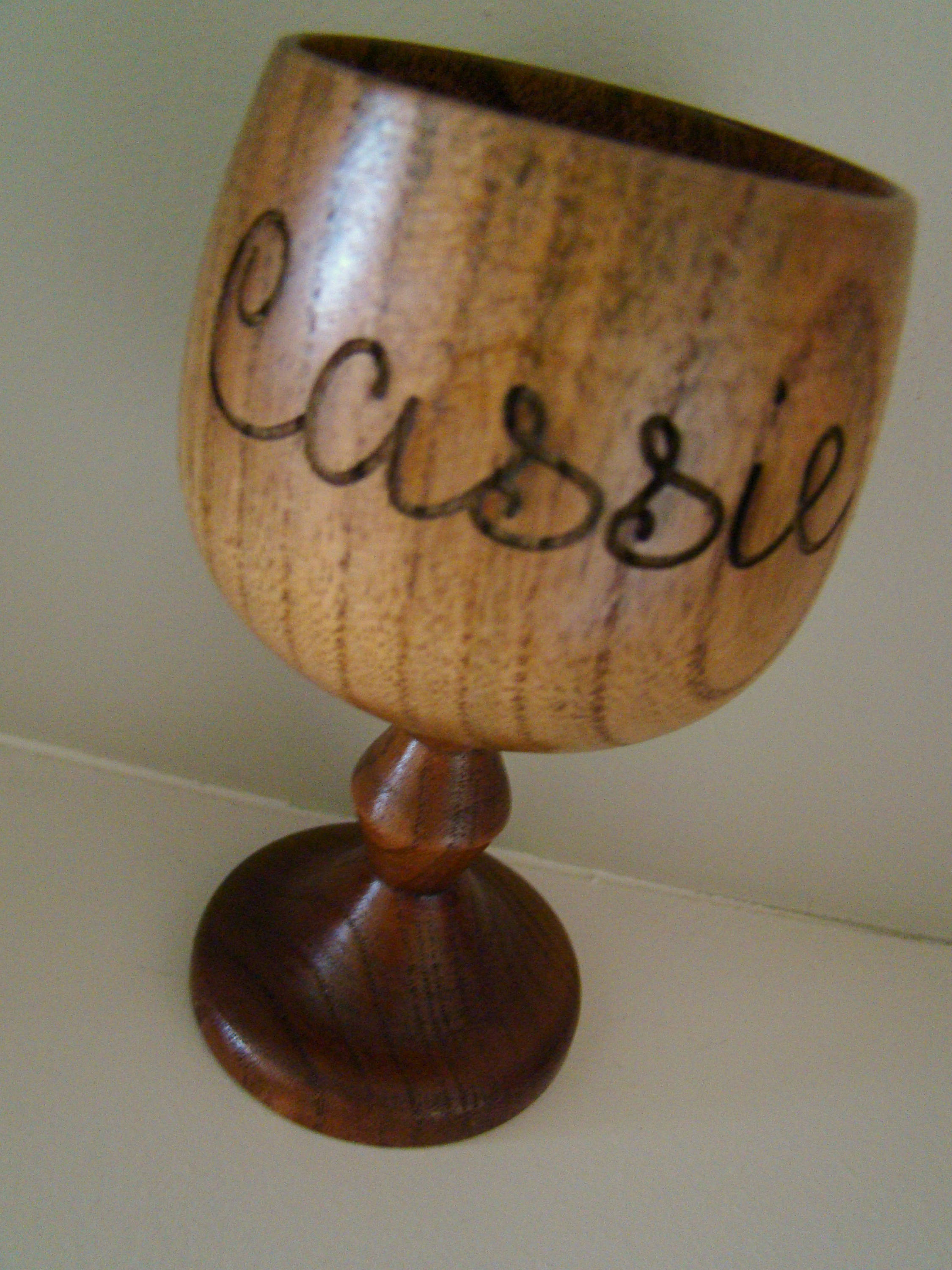 Personalized Goblet Custom Wood Goblet Engraved Wood Wine | Etsy