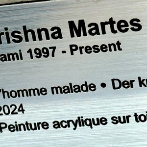 Art Museum Gallery Description Wall Sign - Custom Art Gallery Sign ...