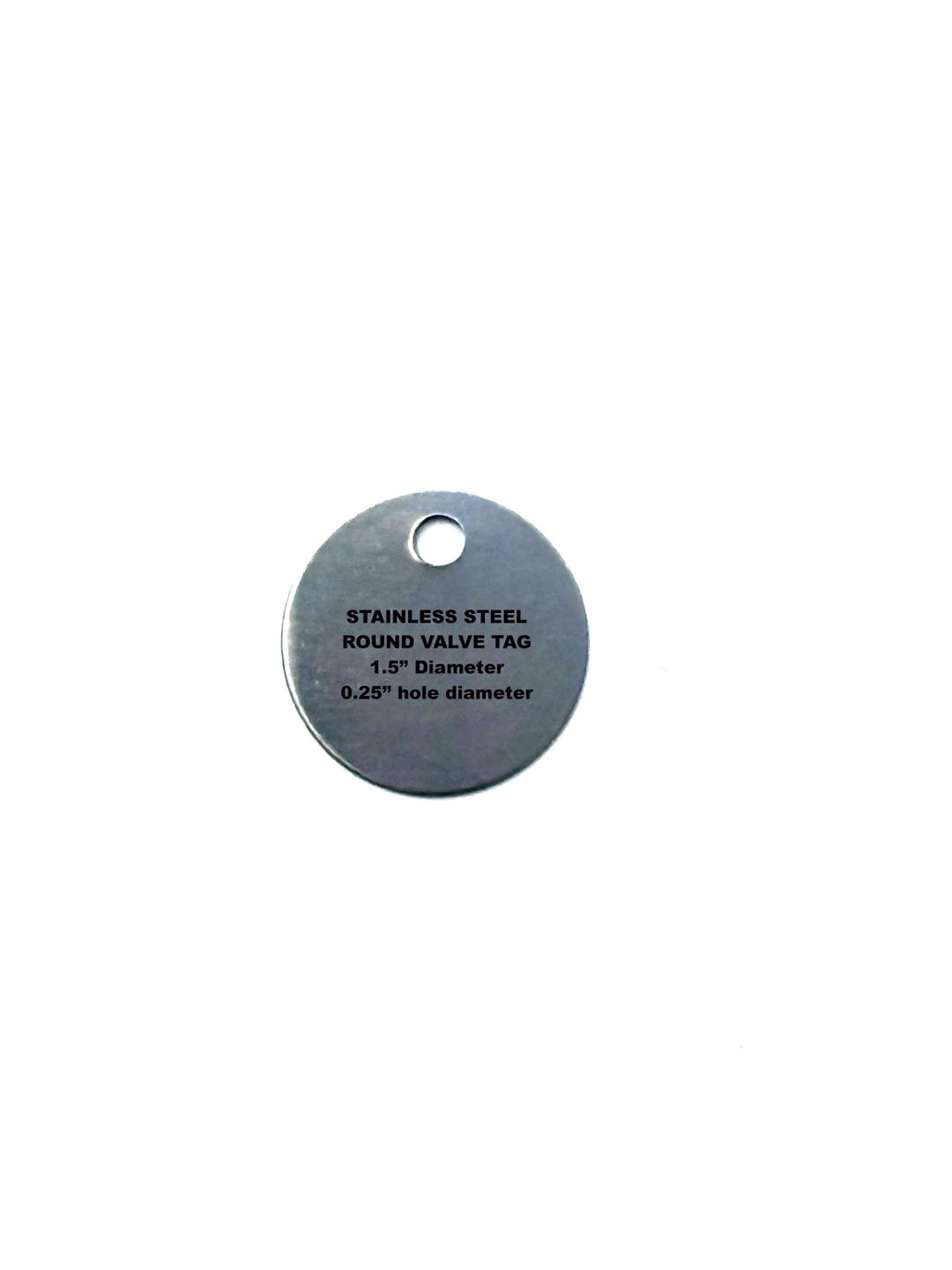 Laser Engraved Stainless Steel Industrial Valve Equipment Tag 1.5 ...