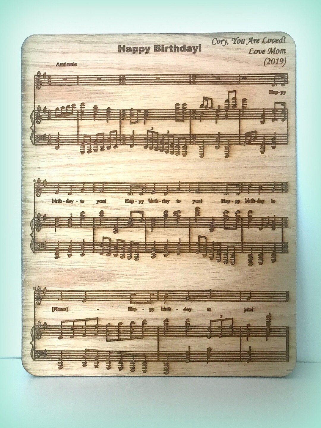 Custom Wood Sheet Music - Custom Wood Sheet Music - Wood Sheet Music ...