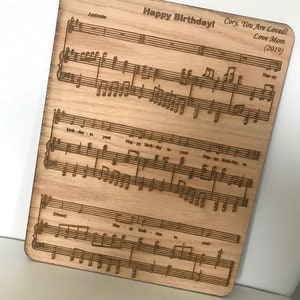 Custom Wood Sheet Music - Custom Wood Sheet Music - Wood Sheet Music ...