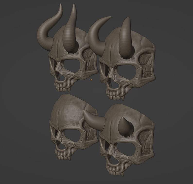 Vampire Skull Mask STL Files for 3d Printing - Etsy