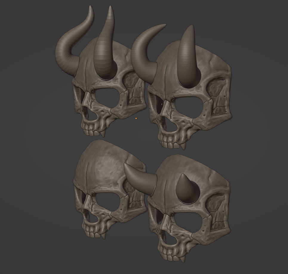 Vampire Skull Mask (STL Files for 3d Printing) - Etsy