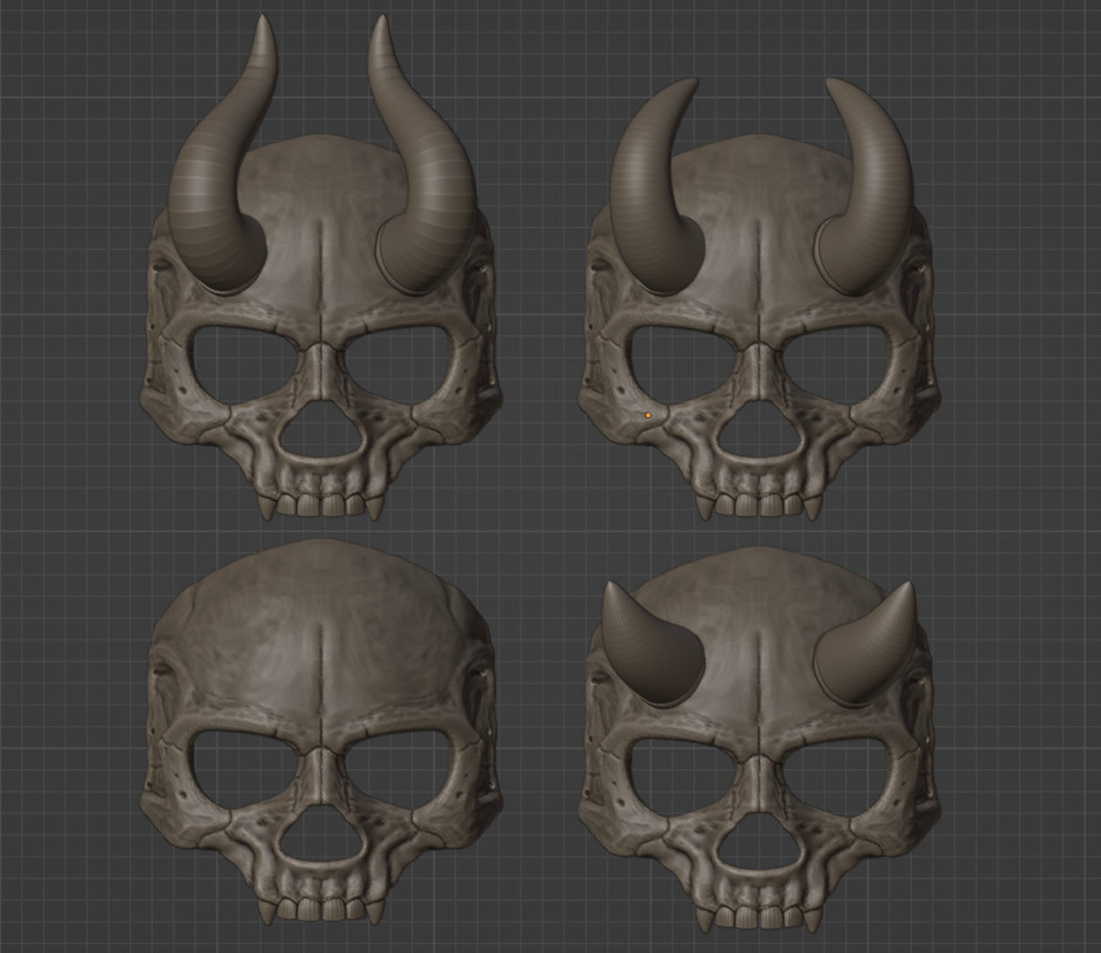 Vampire Skull Mask STL Files for 3d Printing - Etsy