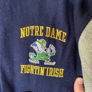 Vintage Notre Dame Wool Letterman Jacket Small - Etsy