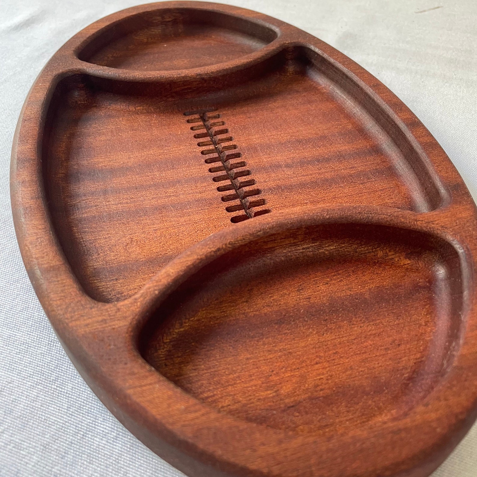 Football Serving Tray Vector File, Football Catch All Tray, SVG File ...