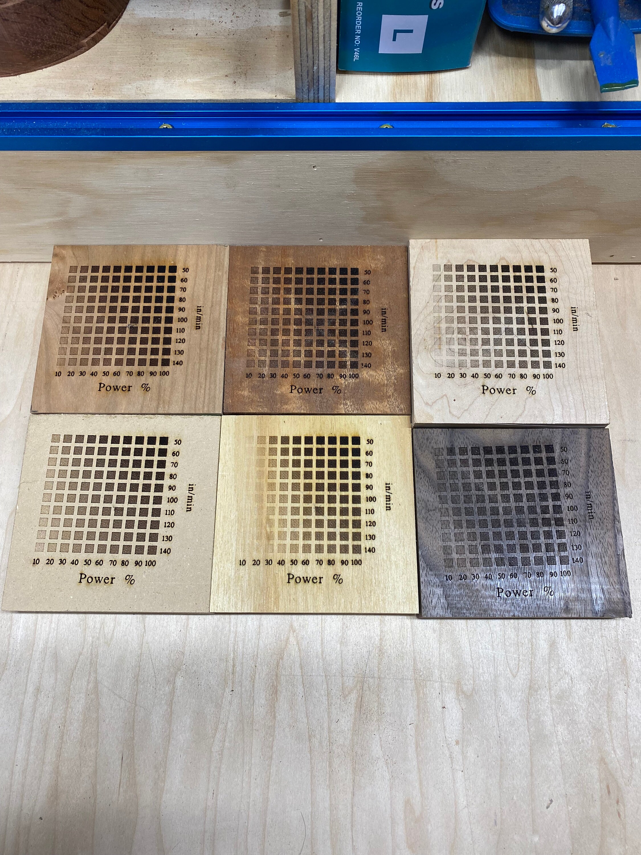 Vcarve Pro Laser Power & Speed Test File, Laser Test File, Laser ...