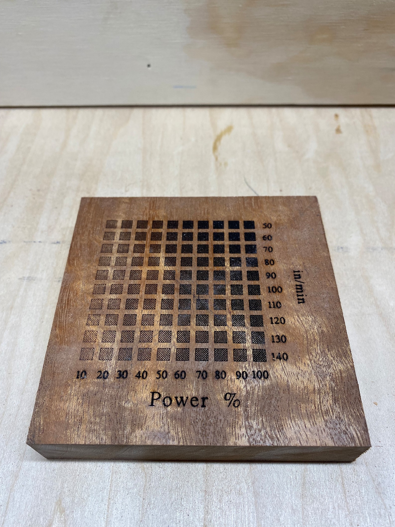 Vcarve Pro Laser Power & Speed Test File, Laser Test File, Laser ...