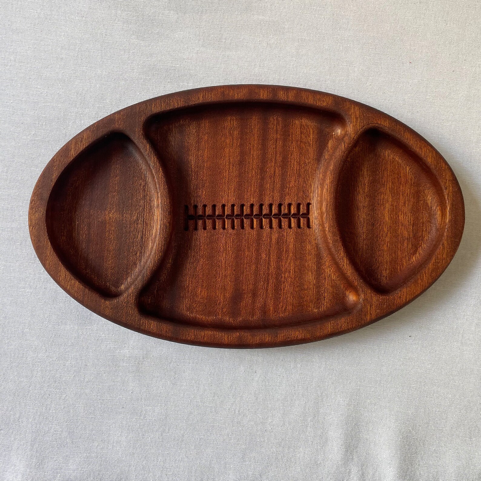 Football Serving Tray Vector File, Football Catch All Tray, SVG File ...