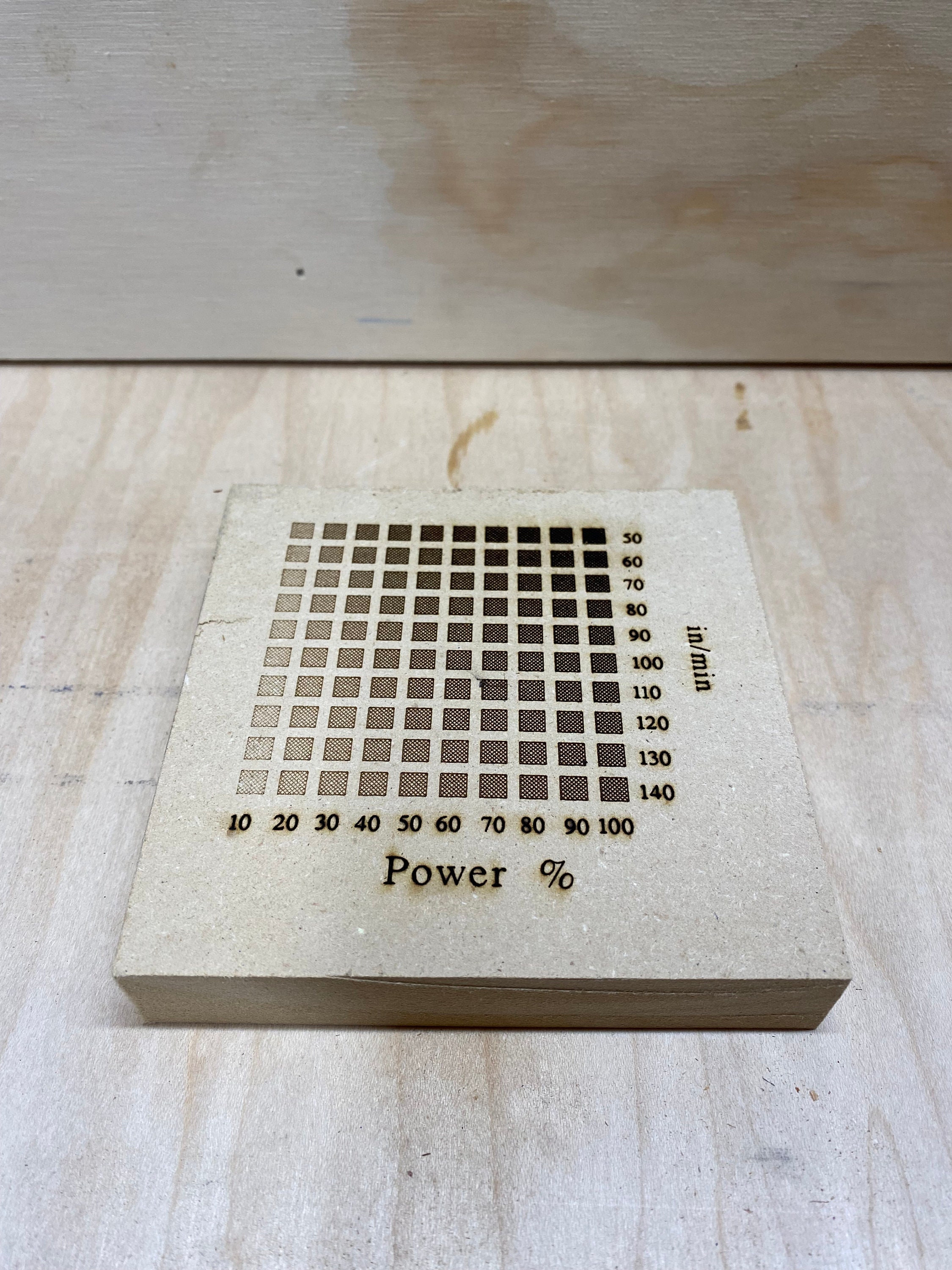 Vcarve Pro Laser Power & Speed Test File, Laser Test File, Laser ...