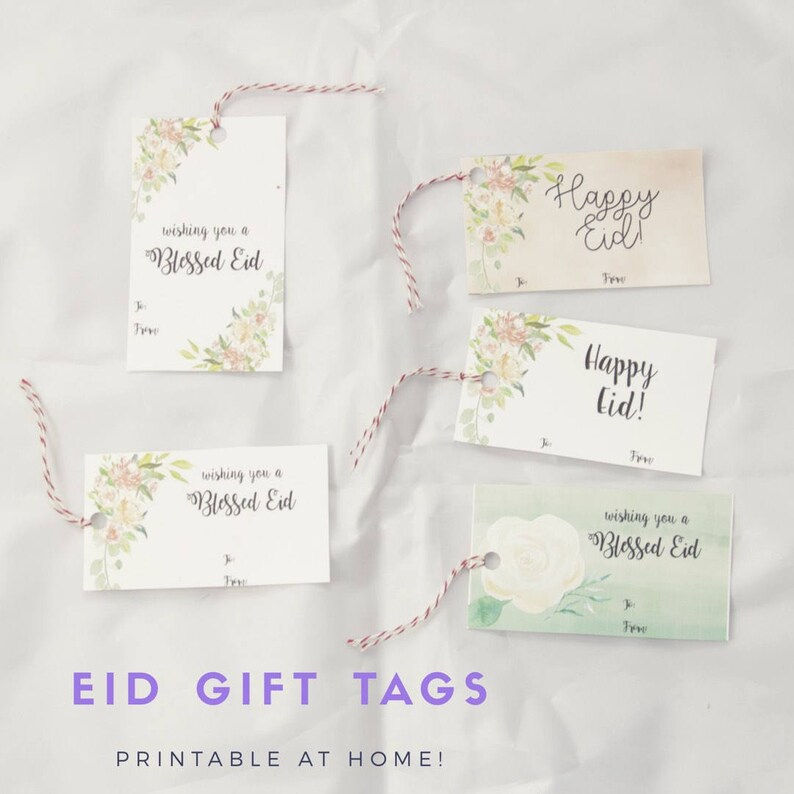 Eid Gift Tag / Printable Eid Mubarak Gift Tags / Eidy / Eid - Etsy