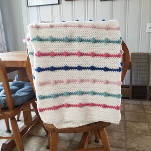 Toddler/Kid Bobble Line Blanket | Etsy