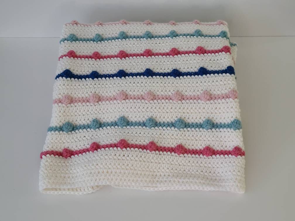Toddler/kid Bobble Line Blanket - Etsy