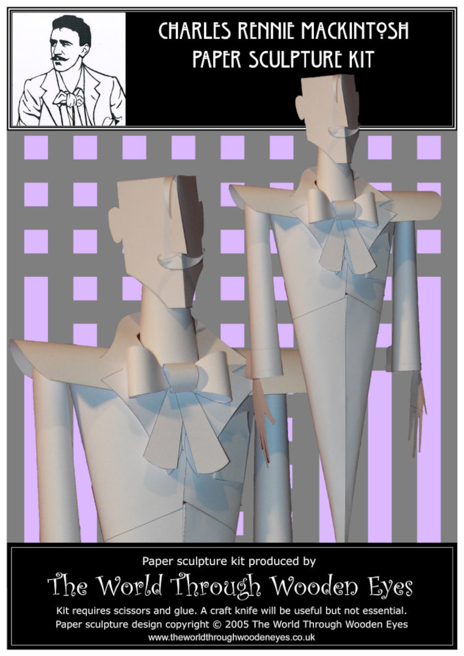 Charles Rennie Mackintosh Paper Sculpture Kit - Etsy