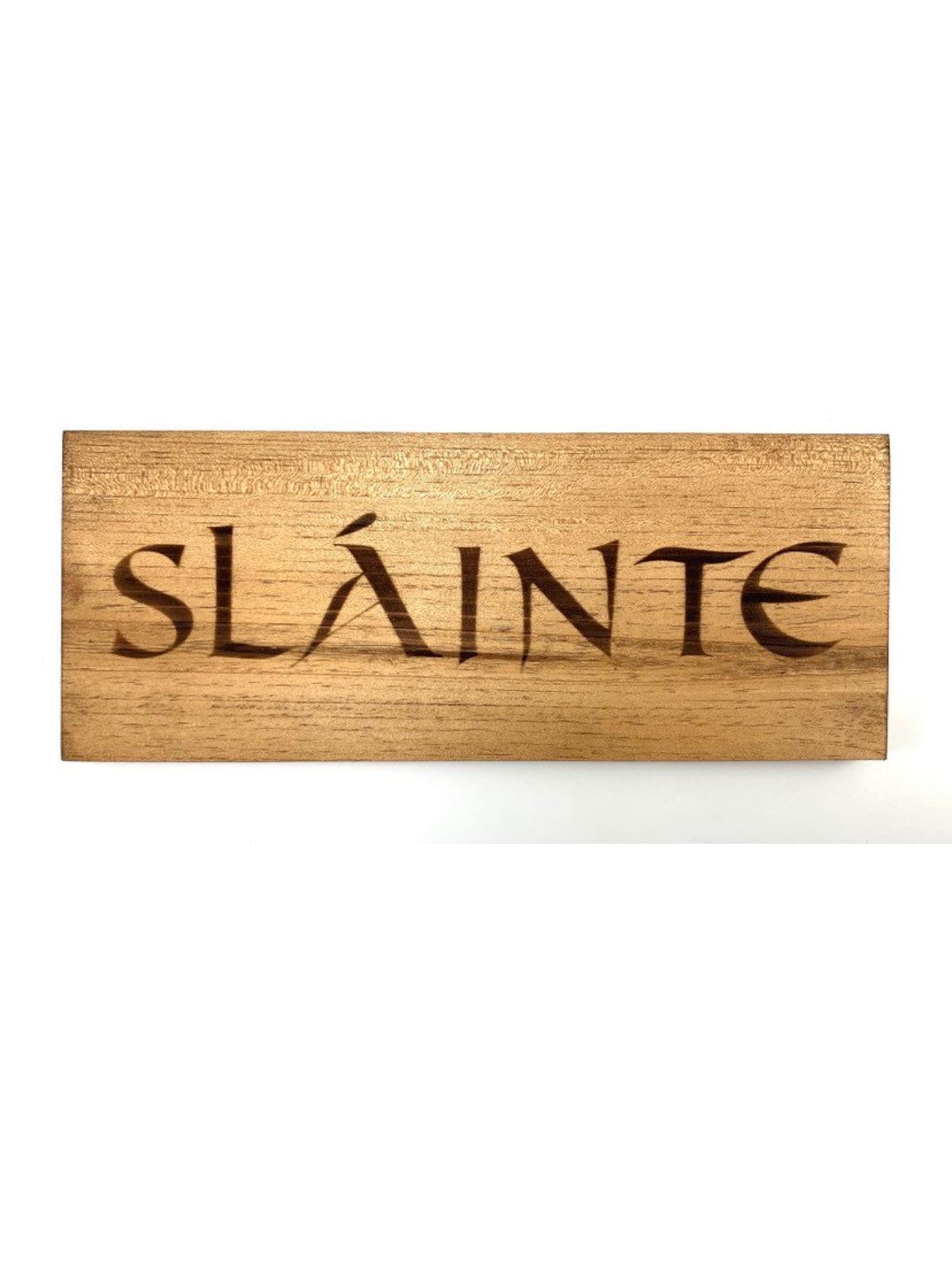 Laser Engraved Slainte Sign Gaelic Cheers Bar Sign Custom | Etsy