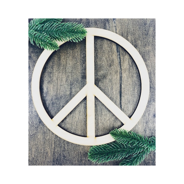 Wood Peace Symbol - Etsy