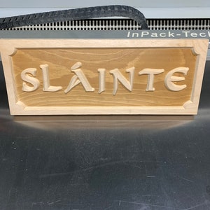 Raised Letters\pocketed Slainte Sign, Gaelic Cheers Bar Sign, Custom ...