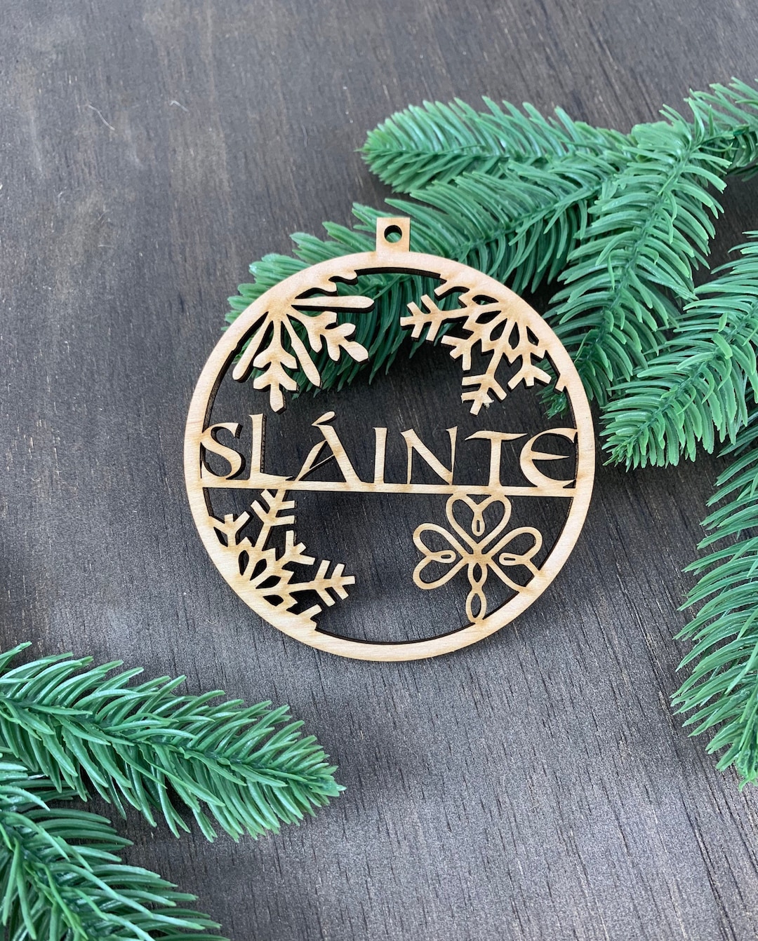 Laser Cut Slainte Ornament, Irish Blessing, Slainte, Cheers, Gaelic ...
